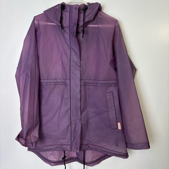 Hunter | Jackets & Coats | Hunter Original Purple Transparent Hooded ...